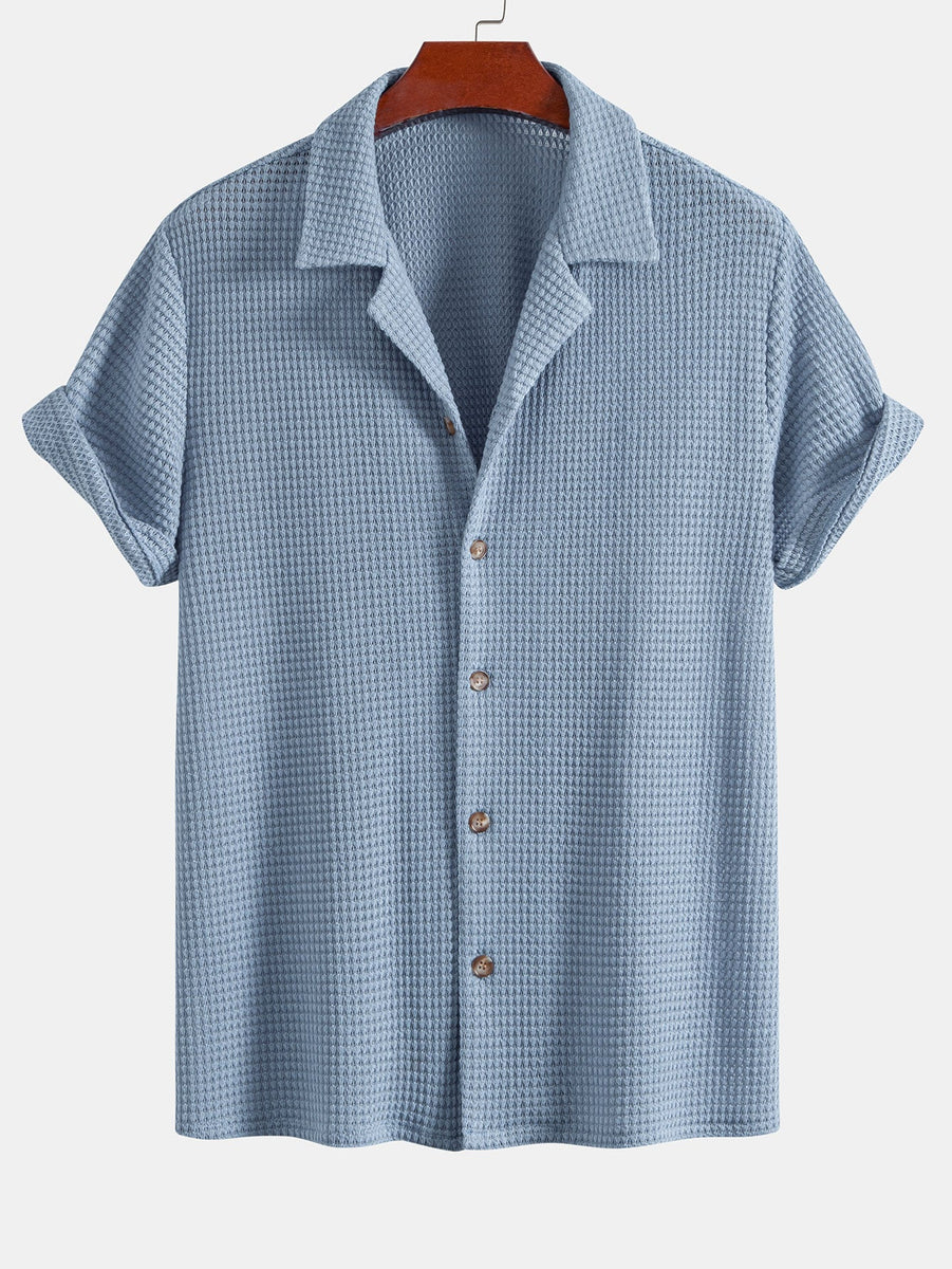 Textured Cuban Shirt-CRERI